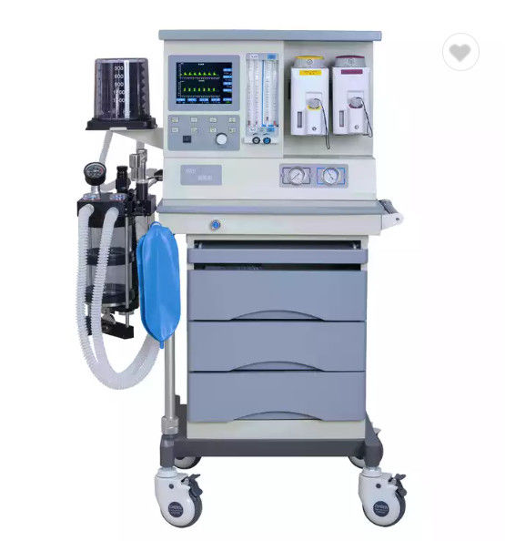 Two Vaporizer Trolley Type Anesthesia Machine With 5 Tube Mechanical ...