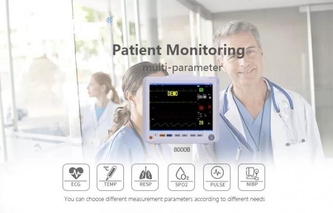 12 Inch Multiparameter Patient Monitor ETCO2 SPO2 ECG Monitor Multi ...